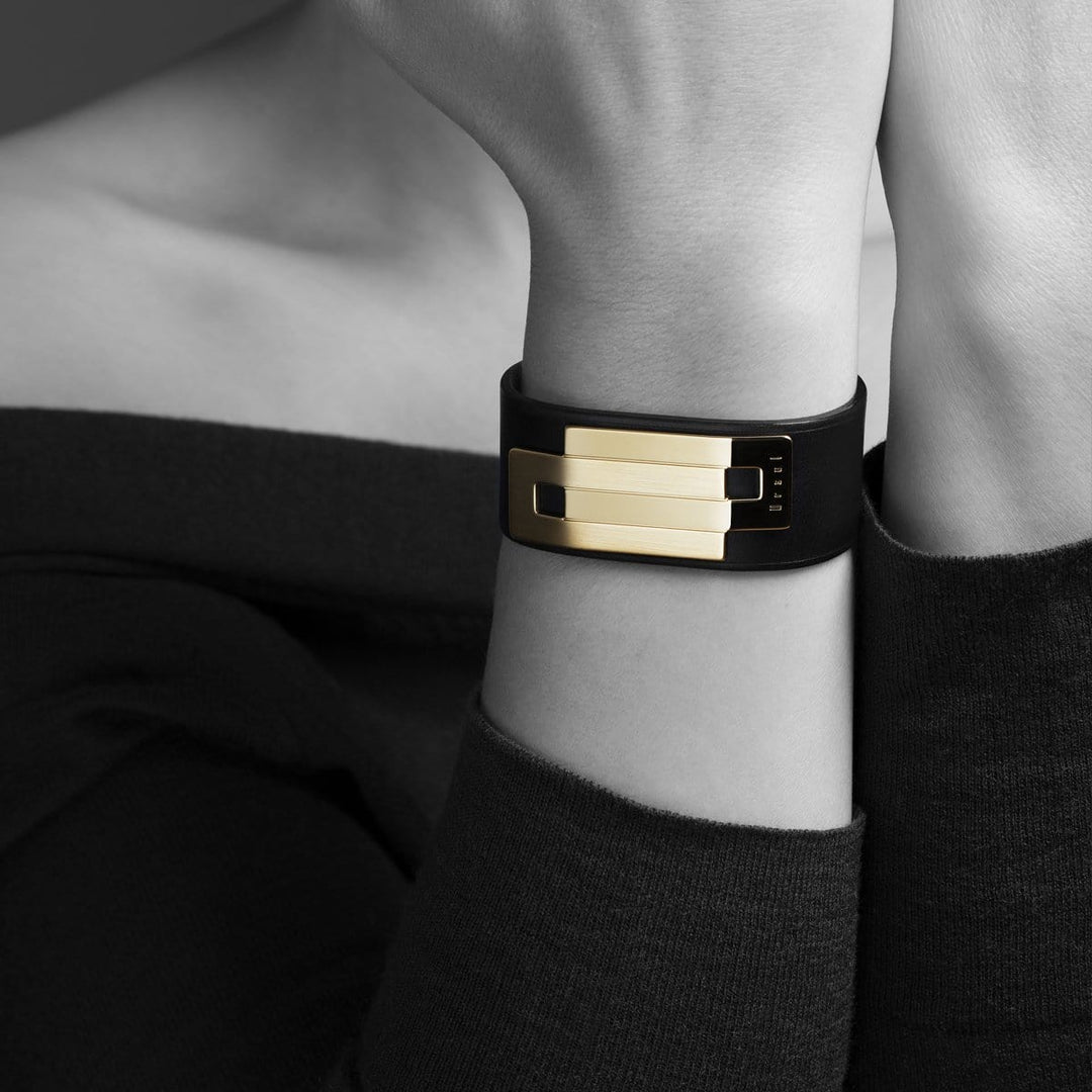 Black Leather Cuff | URSUL®